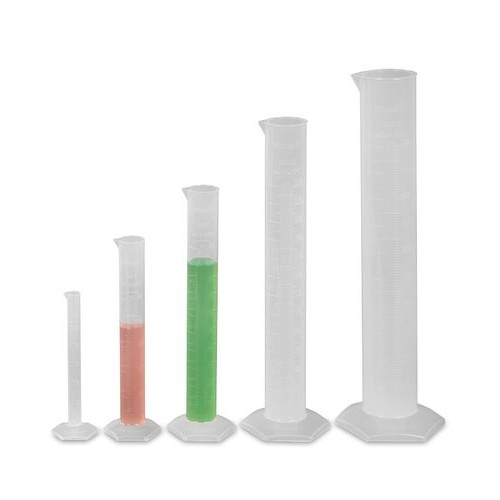 Merilni valj iz PP, visoka oblika, varen za hrano, 25 ml, 6 kosov